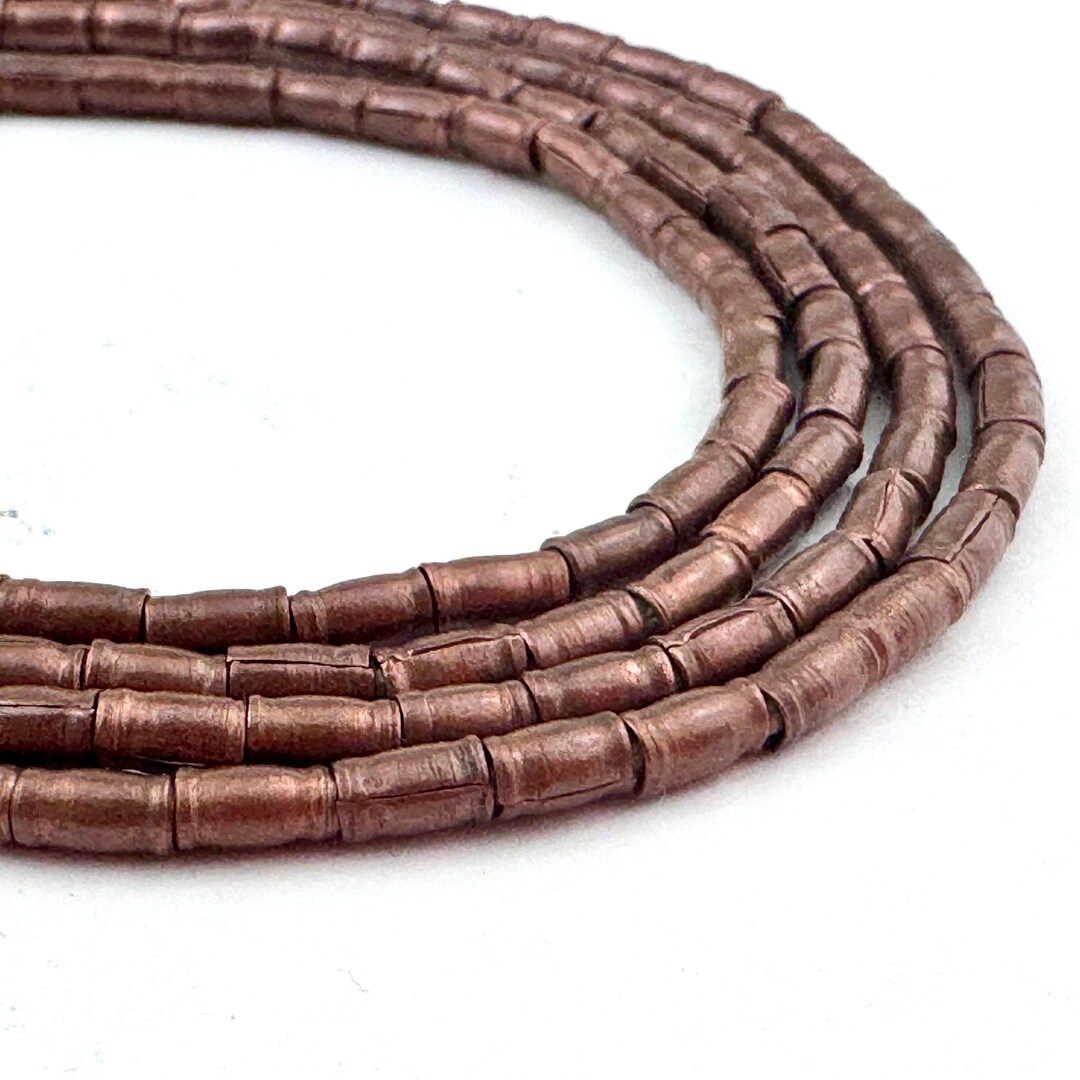 Solid Copper Beads. Handmade Copper Tube Beads. MB-348 - Etsy