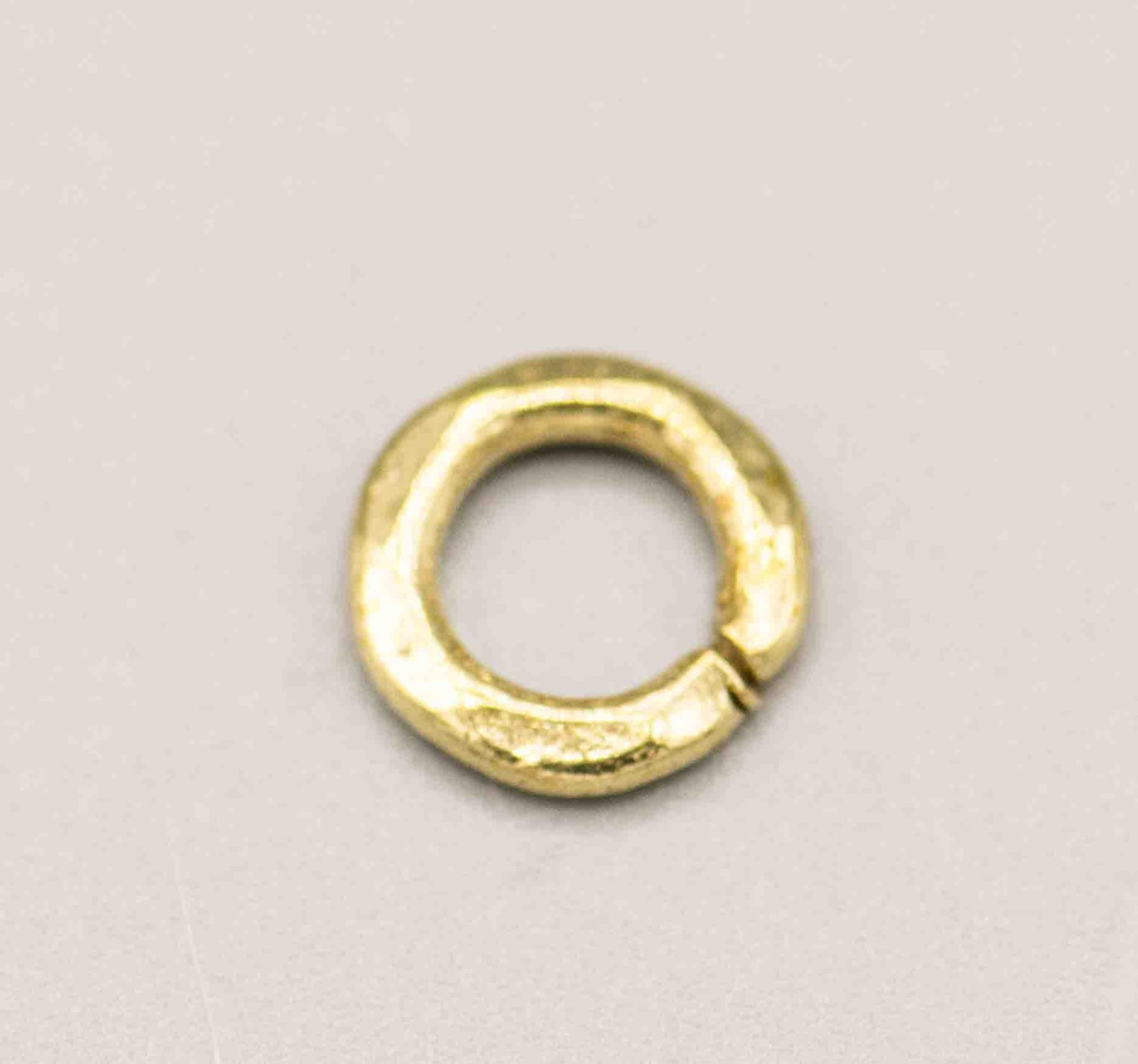 10 Textured Brass Rings 10mm Outer Diameter and 6mm Inner | Etsy