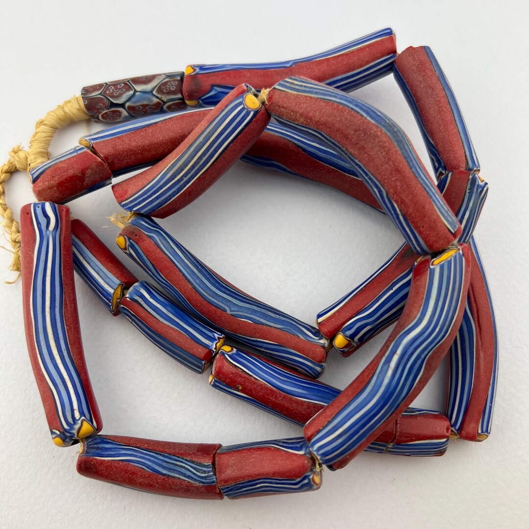 Venetian Elbow Trade Beads. Large African Trade Beads. TB-6059 - Etsy