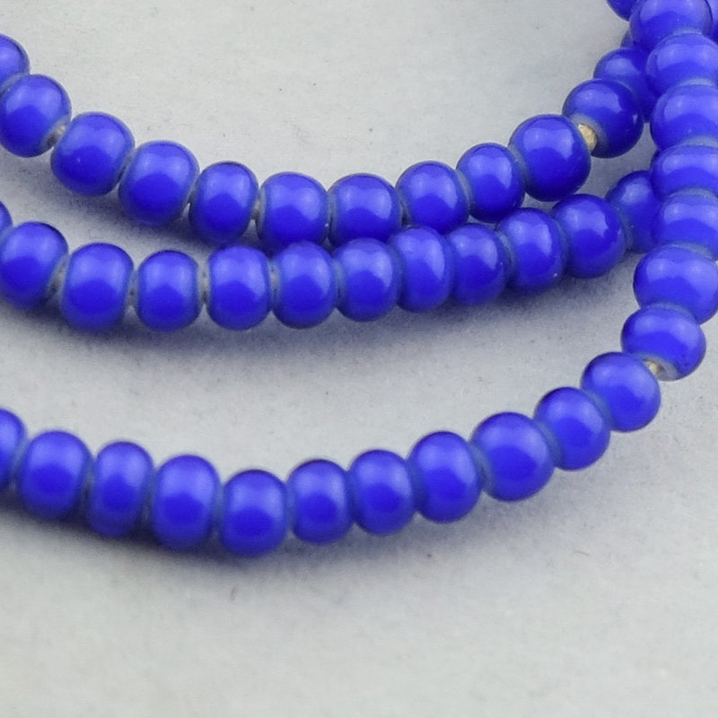 Lg Vintage Glass Beads - Etsy