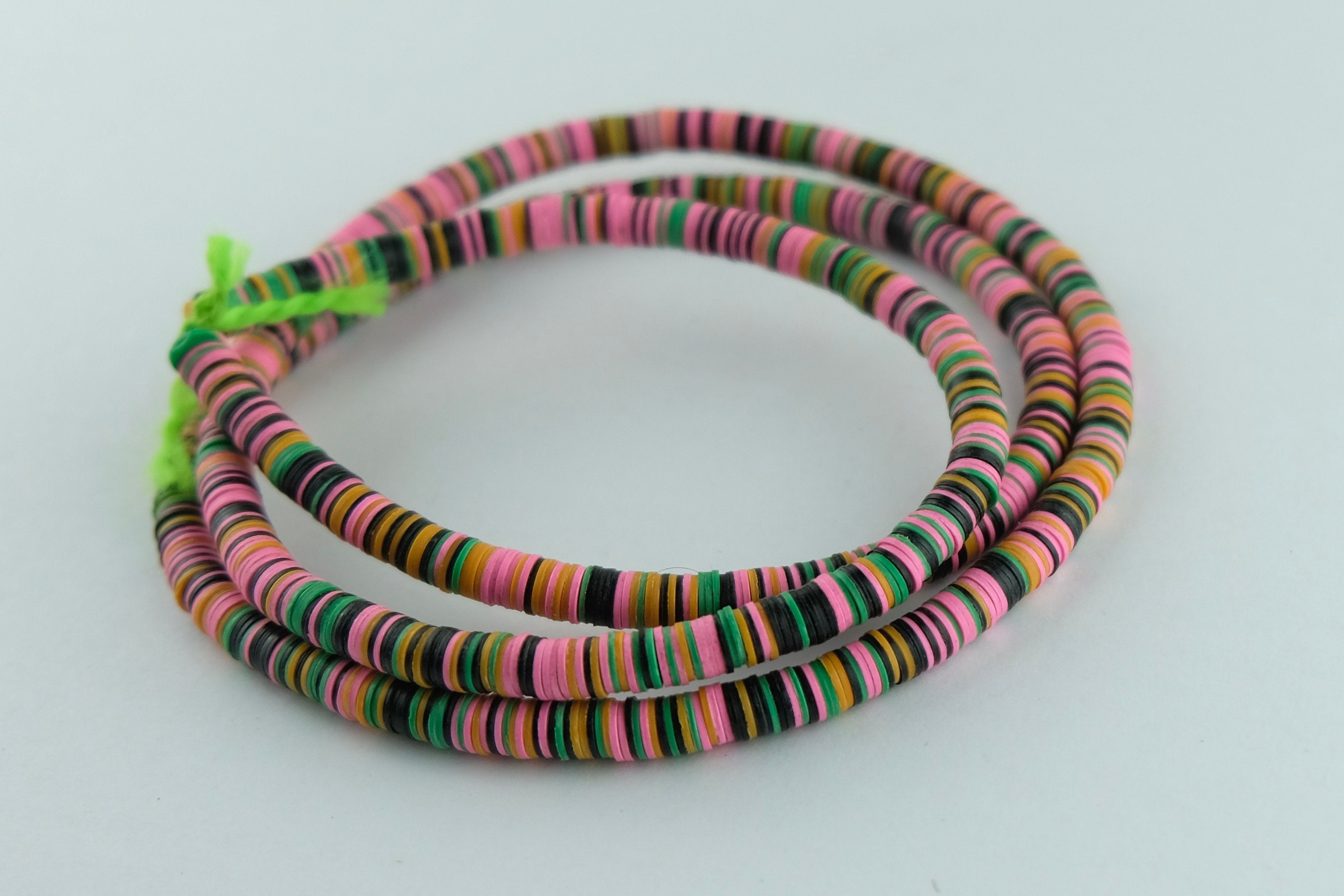 African Vinyl Waist Beads. 6mm Vinyl Phono Record Spacer Beads | Etsy