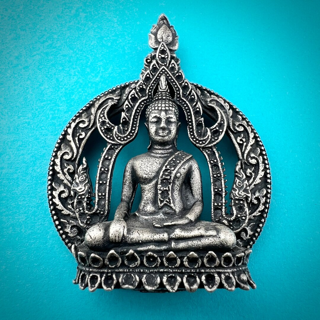 Antique Silver Seated Meditation Buddha Amulet Pendant. PEN-297 - Etsy