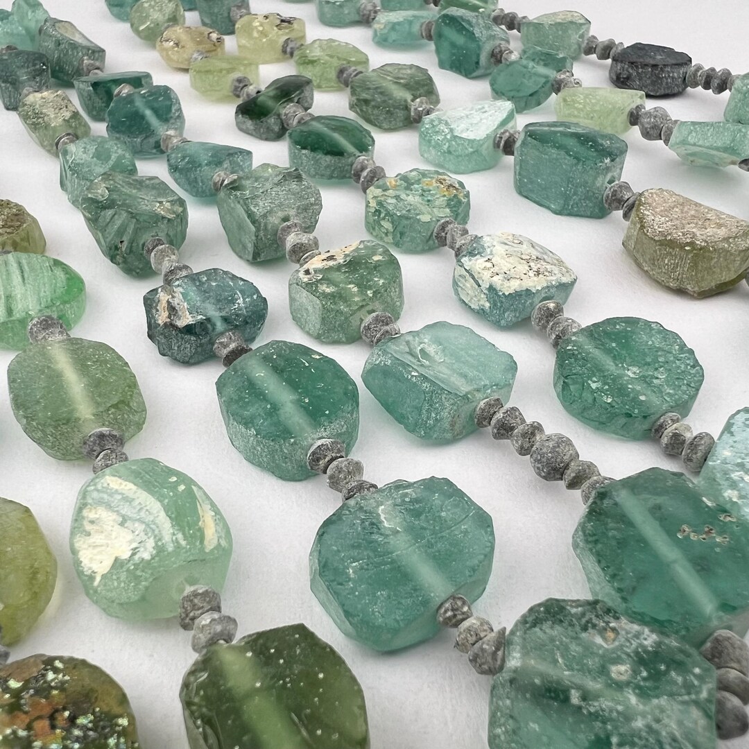 Strand “roman” Glass Coin Graduated Beads. ROM-91 - Etsy