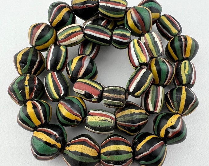 37 Antique King Beads. African Trade Venetian Beads. TB-3704 - Etsy