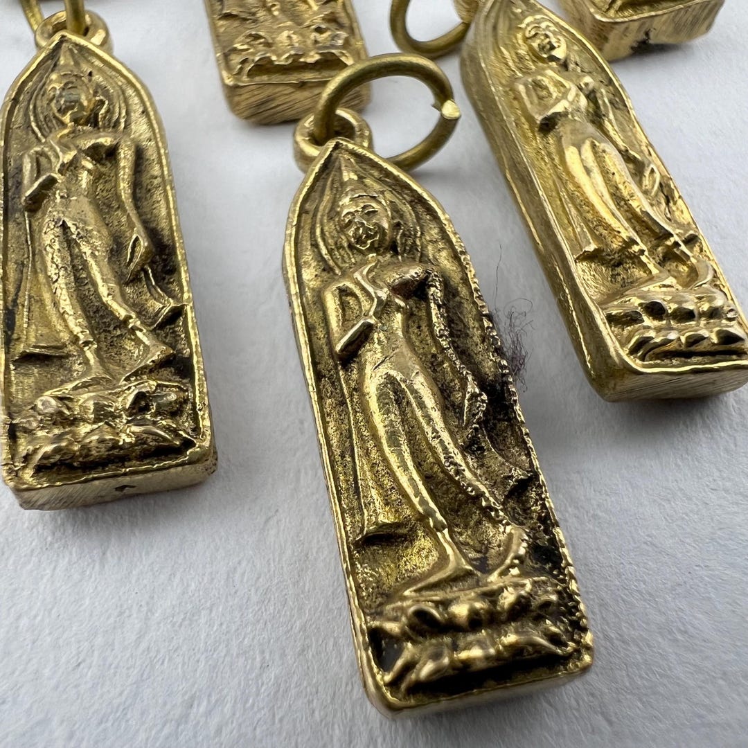 Walking Buddha Charm Pendant Amulet. PEN-299 - Etsy