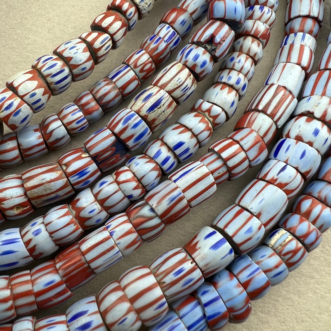 Venetian Awale Chevron Beads. African Awale Trade Beads. TB-3202 - Etsy