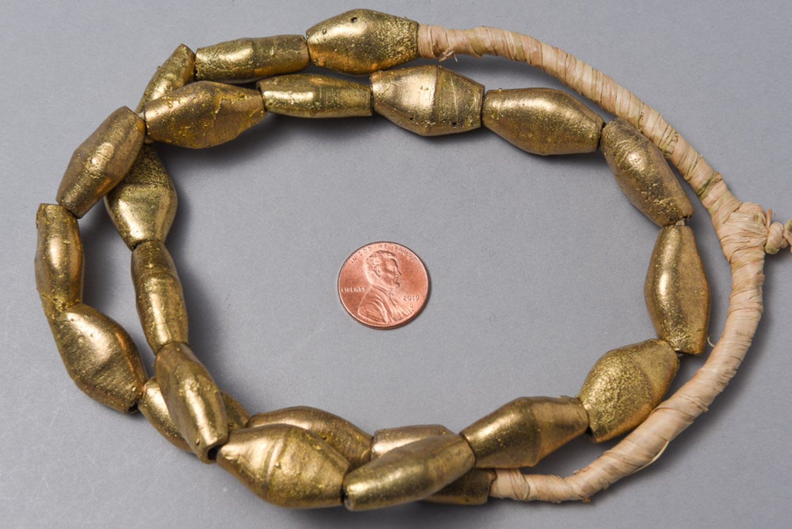 African Brass Beads. Large Rustic Tribal Metal Beads. MB-179 | Etsy