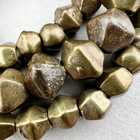 Antique Khoud Orissa Brass Beads. Old Tribal Brass Beads. TB 3275 Etsy