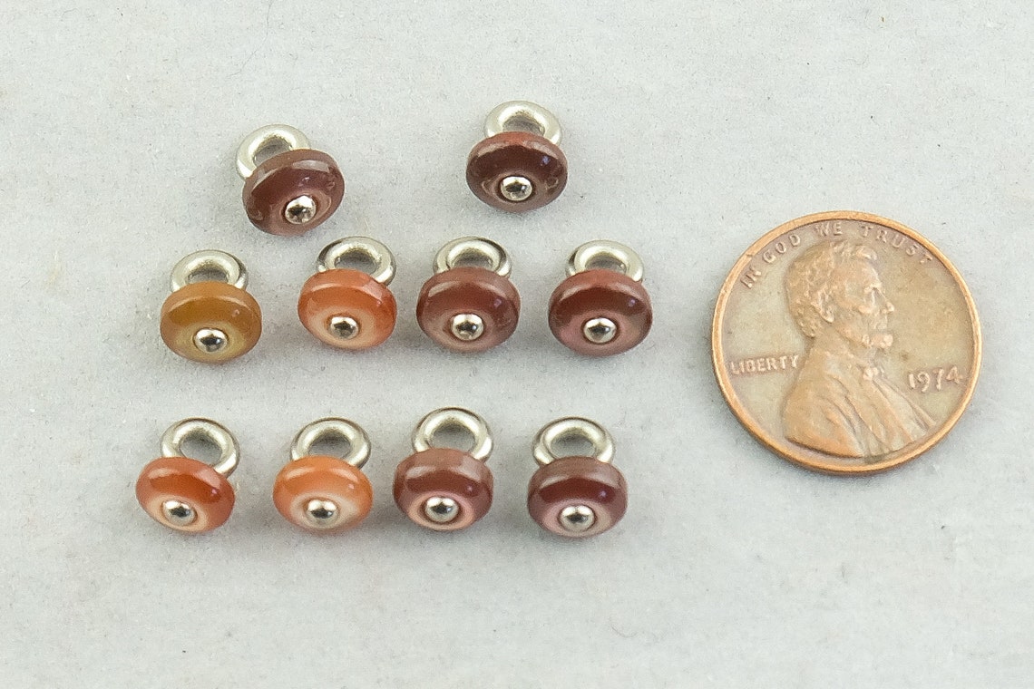 10 Antique Shell Shoe Buttons. Small MOP Shoe Buttons. | Etsy