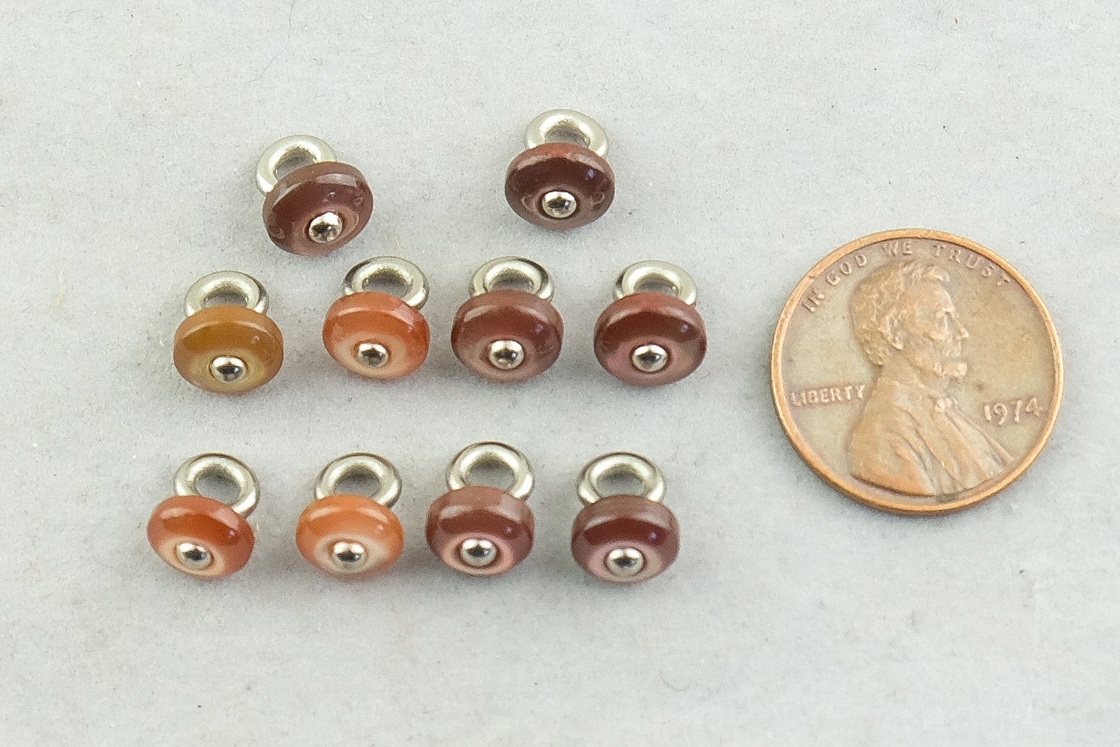 10 Antique Shell Shoe Buttons. Small MOP Shoe Buttons. | Etsy