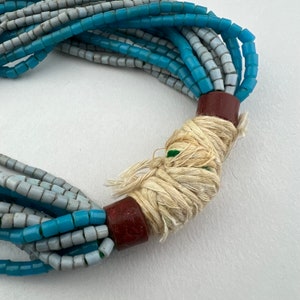 Vintage Fulani African Bead Necklace. 15 Strand Genuine African Trade ...