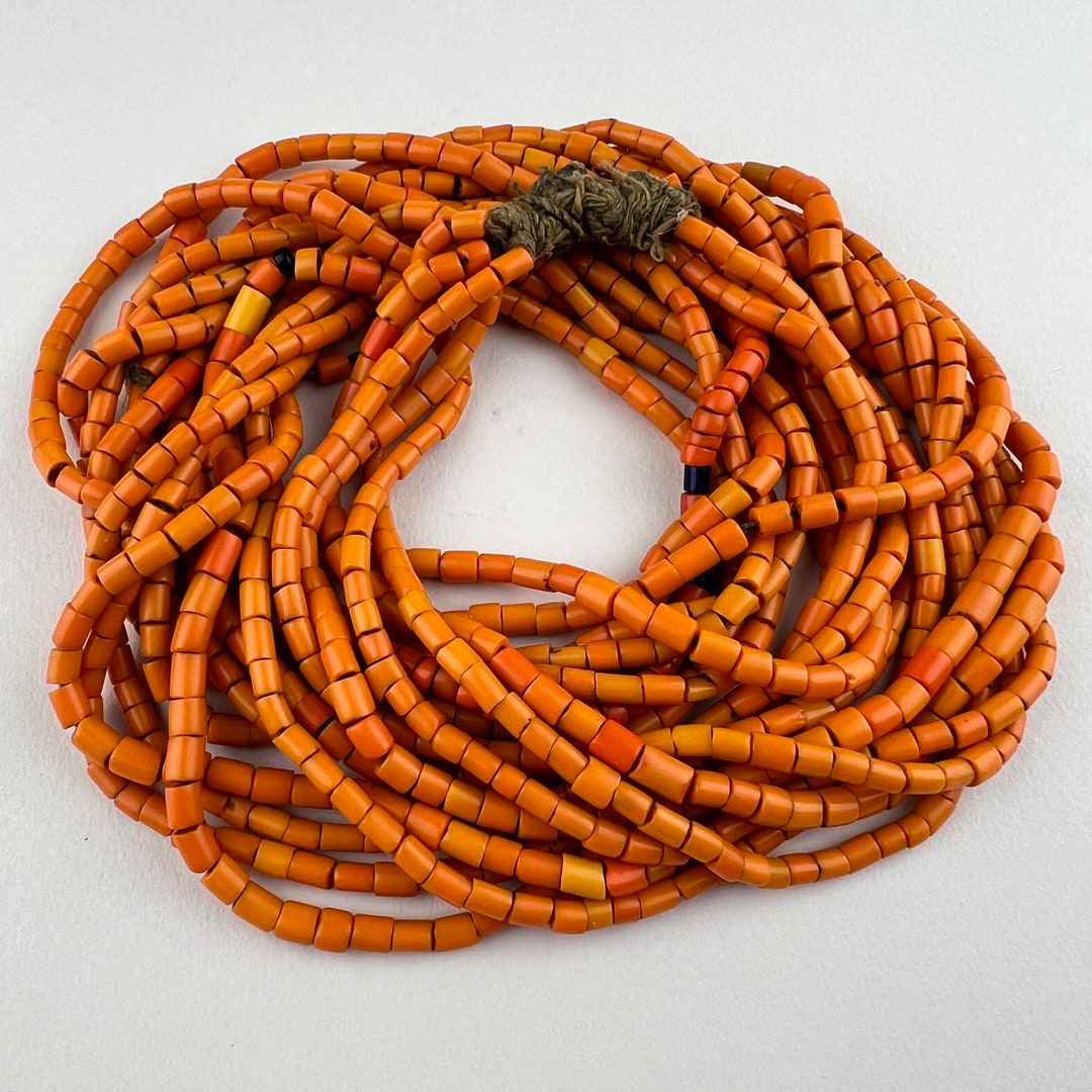 Naga Konyak Vintage Nagaland Multistrand Bead Necklace Tb 3595 Etsy