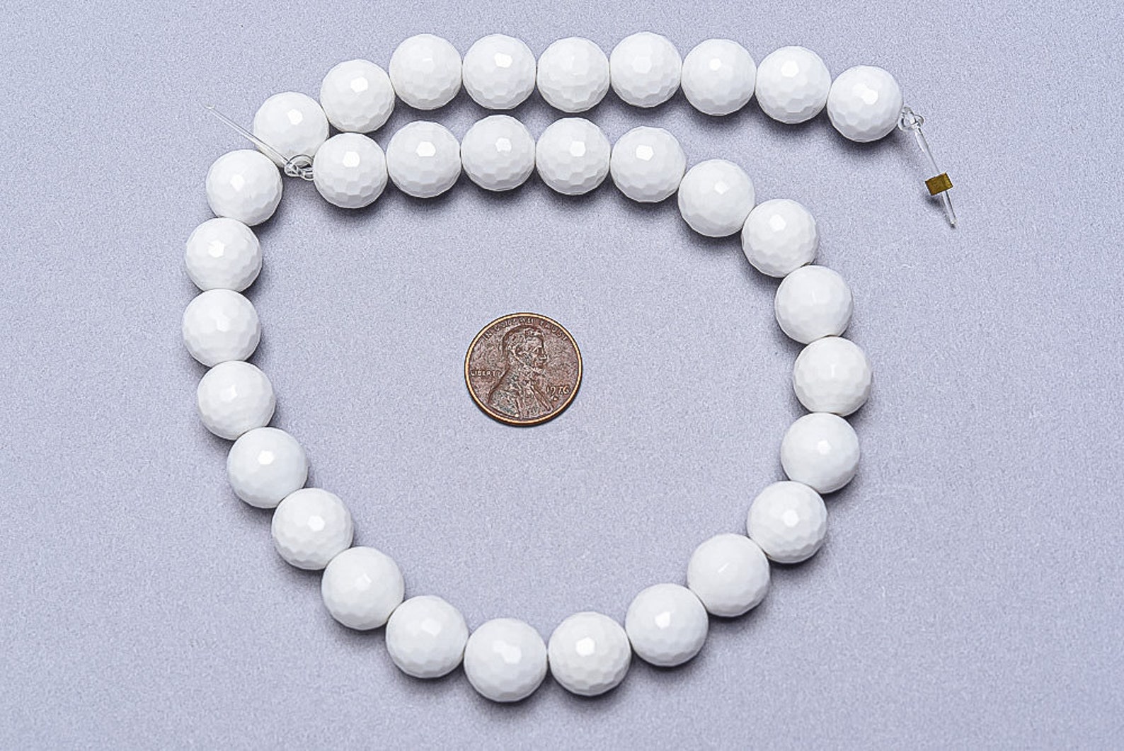 Natural White Marble Beads. Gemstone 12mm White Marble Stone | Etsy