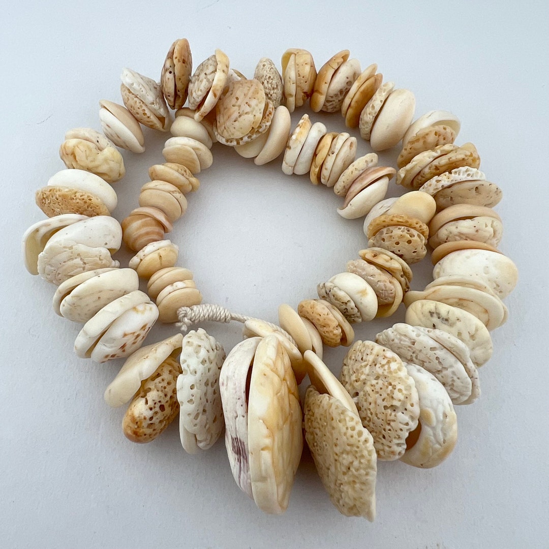 Old Shell African Trade Beads From Mauritania. TB-3544 - Etsy