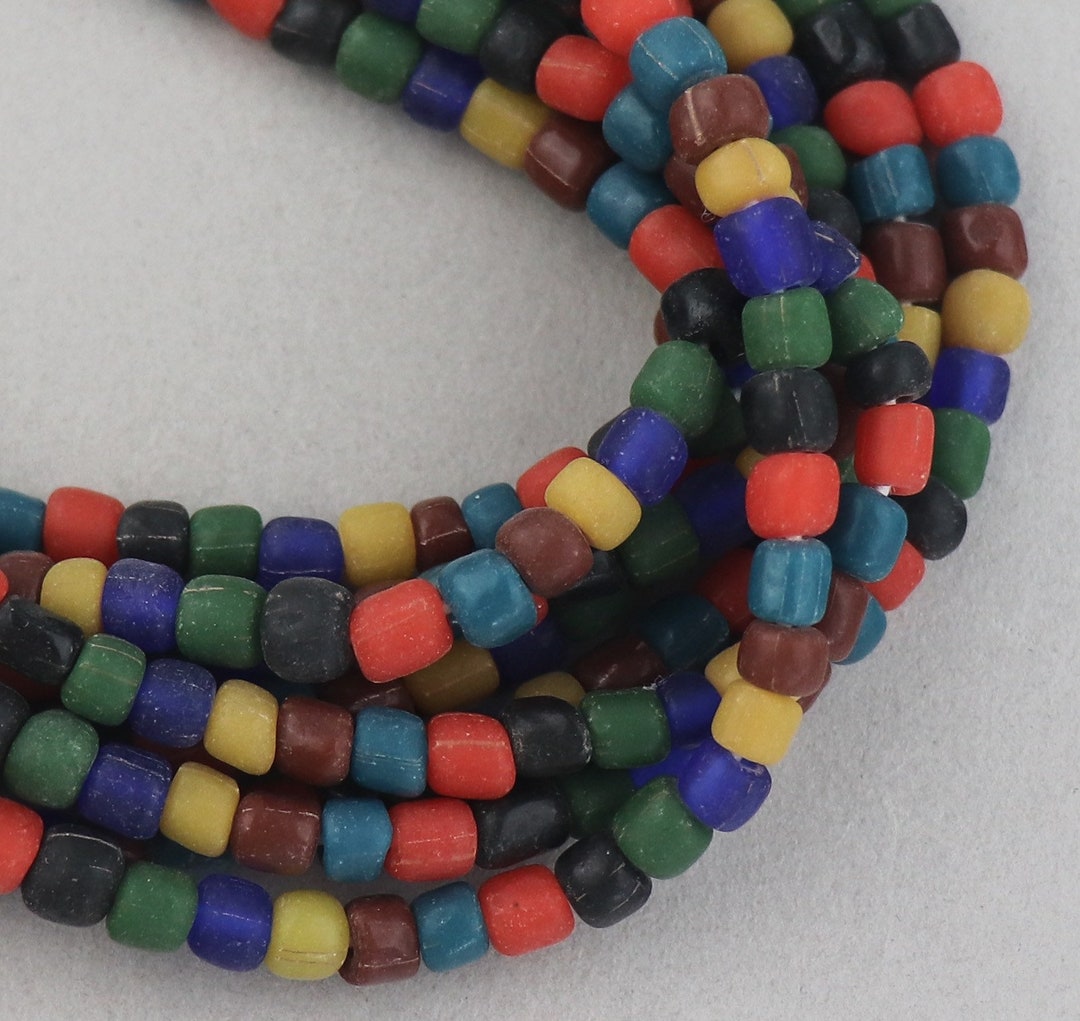 Java Gooseberry Beads. Handmade Multi Color Small Trade Bead. GLS-106 ...