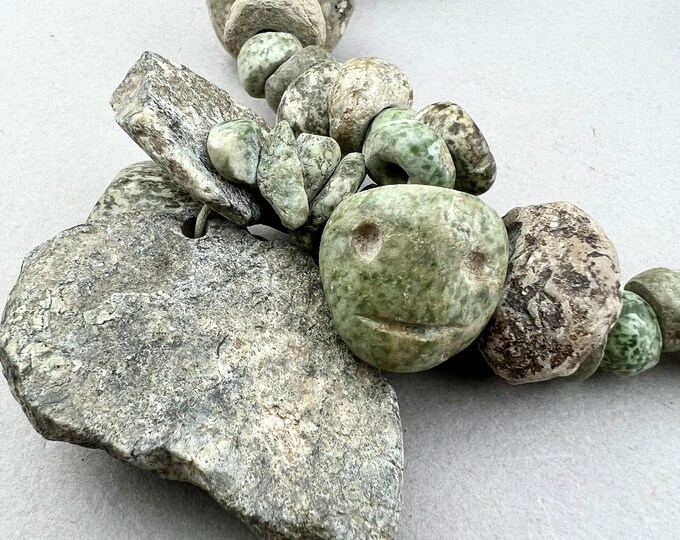 For JULIA ONLY Jadeite Greenstone Pre-columbian Beads From Mexico. TB ...