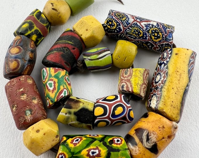 Venetian Trade Beads. Antique African Beads. TB-6141 - Etsy