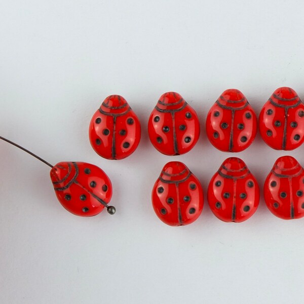 Ladybug Beads - Etsy