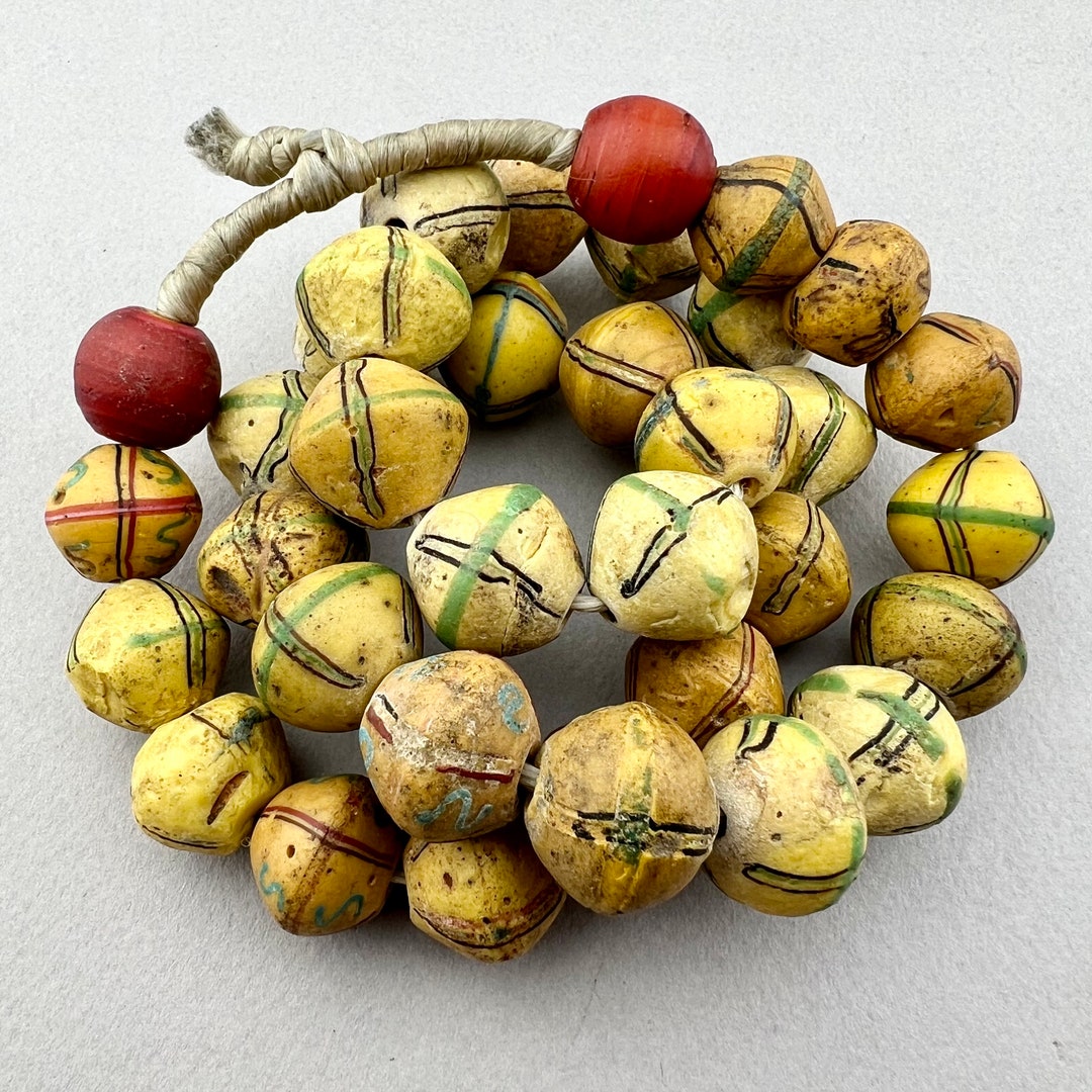 36 Antique King Beads. African Trade Venetian Beads. TB-3358 - Etsy