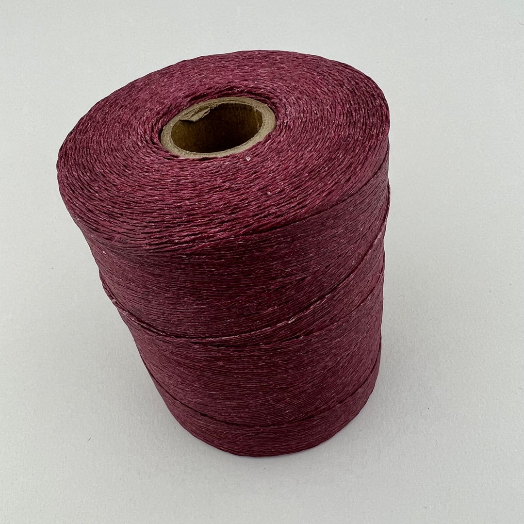1000 Yards French Waxed Linen 3 Ply Cord. Maroon Linen Cord. Cord-39 - Etsy