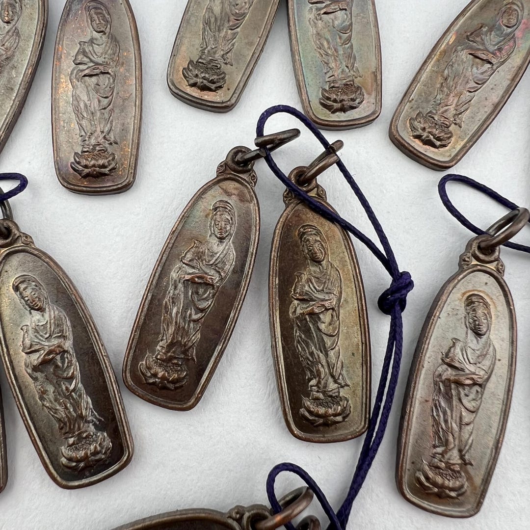 2 Quan Yin Amulet Pendant. Buddhist Quan Yin Charm. PEN-309 - Etsy