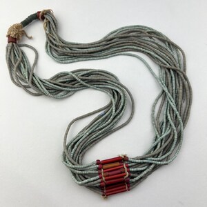 Vintage Fulani African Bead Necklace. 15 Strand Genuine African Trade ...