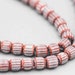 Red and White Striped Chevron Beads 20 Beads on 8 | Etsy