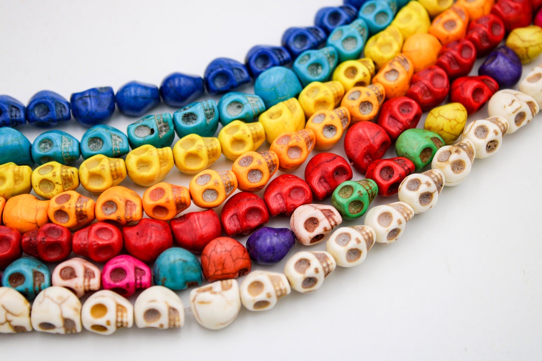 40 Skull Beads. 8x10mm Suger Skull Halloween Beads. SKULL-2 - Etsy