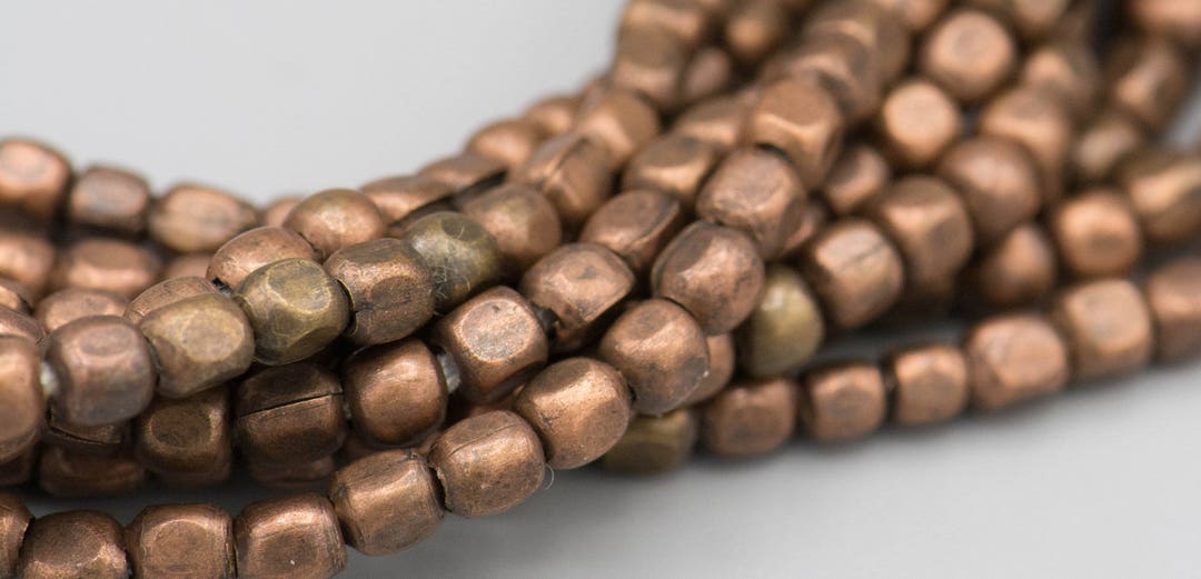 Antique Copper Rounded Rectangle Beads 2.5x3mm African Antique Copper ...