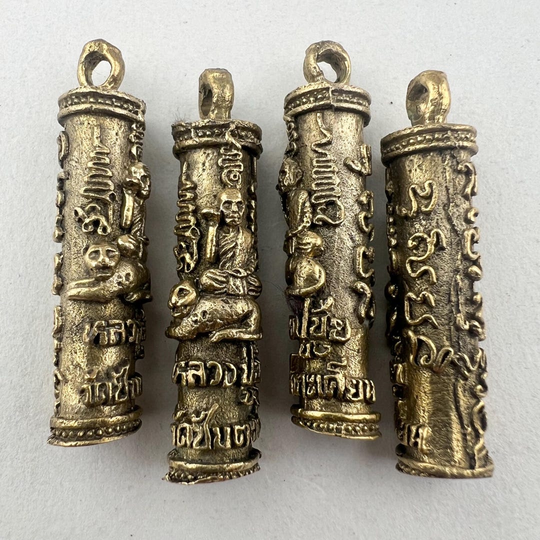 One Buddhist Amulet Brass Pendant. Buddha Pendant. PEN-306 - Etsy