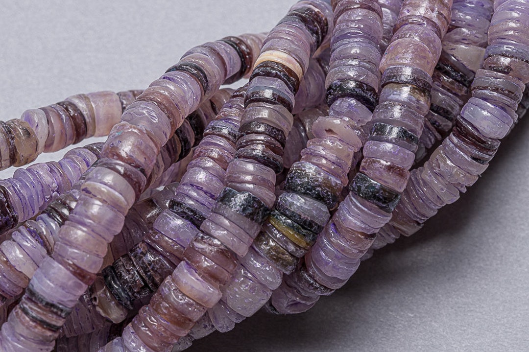 Violet Shell Heishi Beads. 5mm Pale Purple Shell Beads. SHELL-81 - Etsy