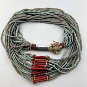 Vintage Fulani African Bead Necklace. 15 Strand Genuine African Trade ...