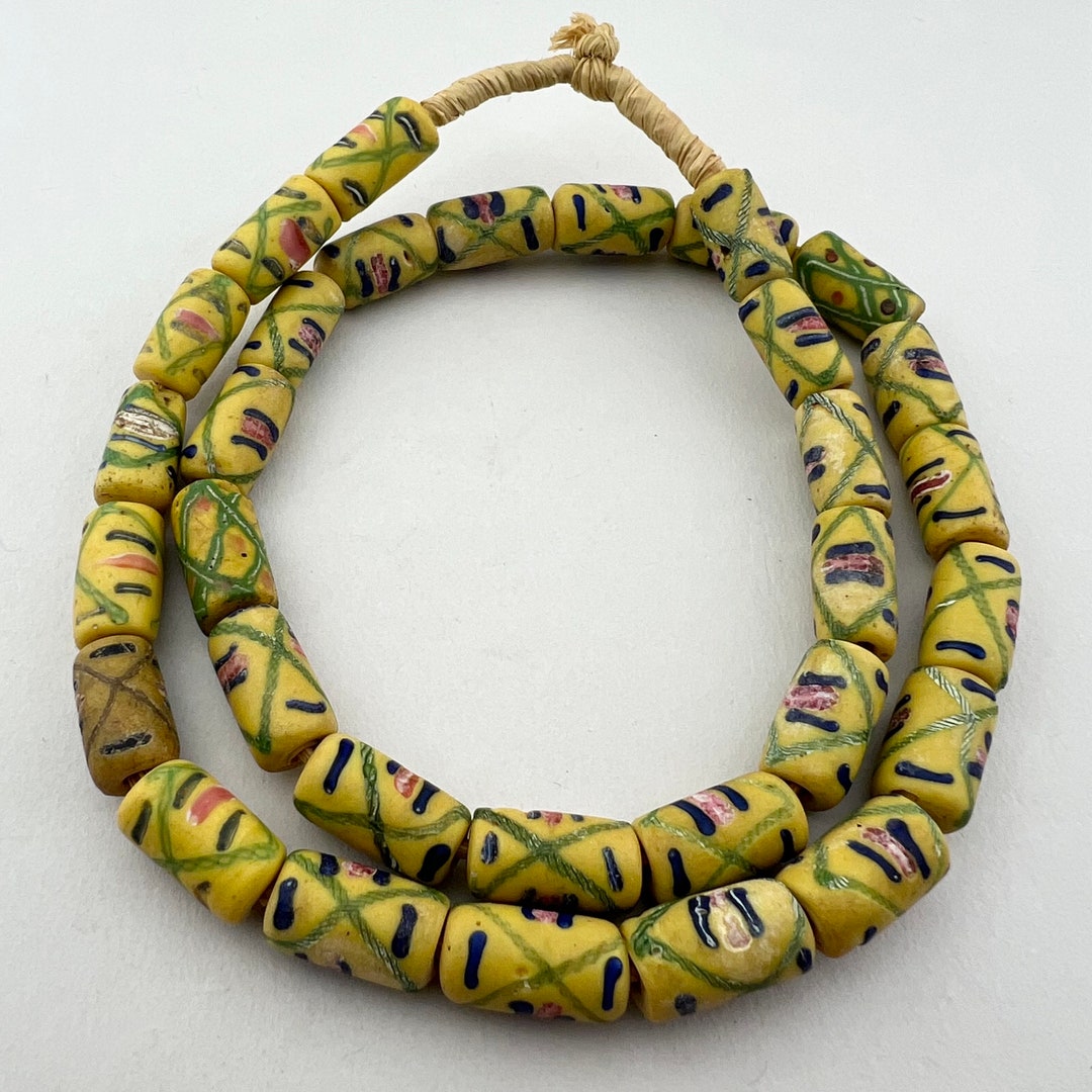 Antique Venetian Yellow Trade Beads. TB-3803 - Etsy