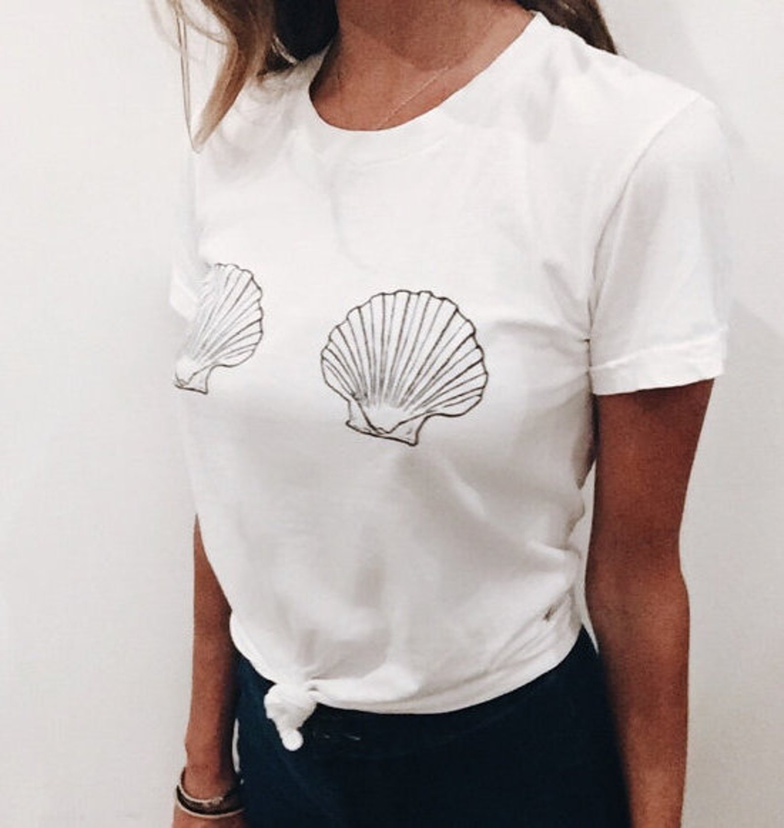 Seashell Beach Ocean Ladies T-shirt - Etsy