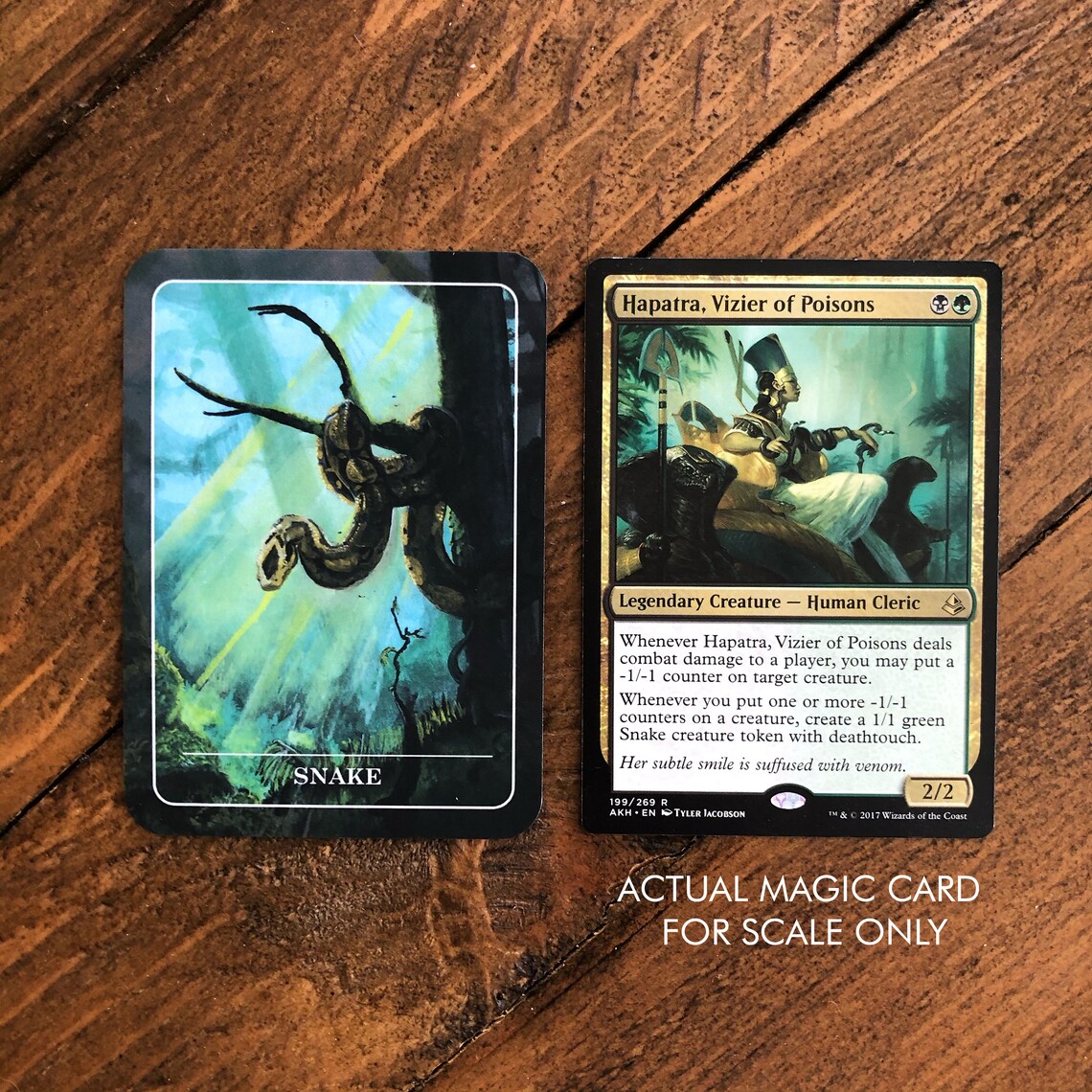 Snake Token for Magic the Gathering - Etsy