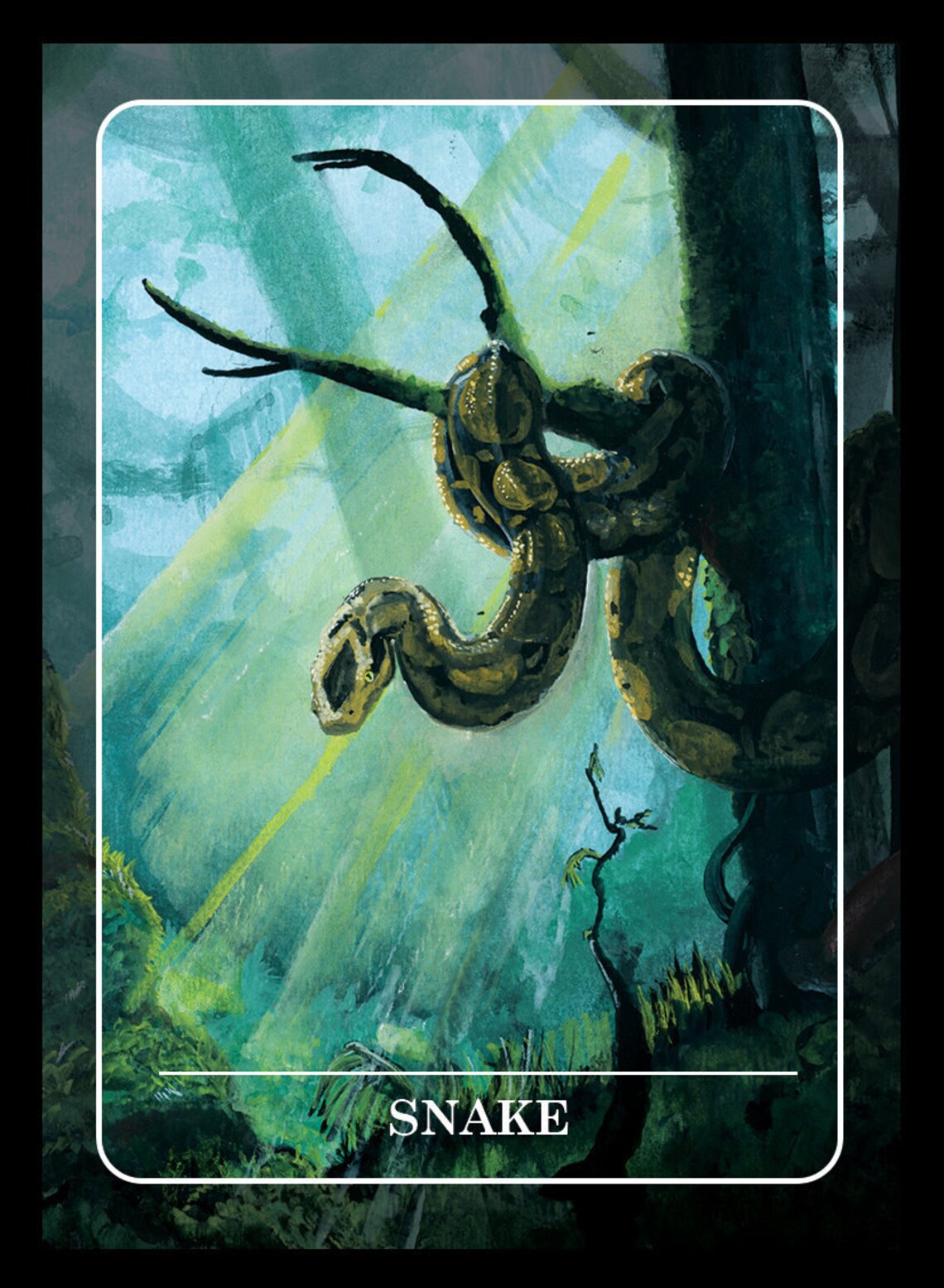 Snake Token for Magic the Gathering - Etsy