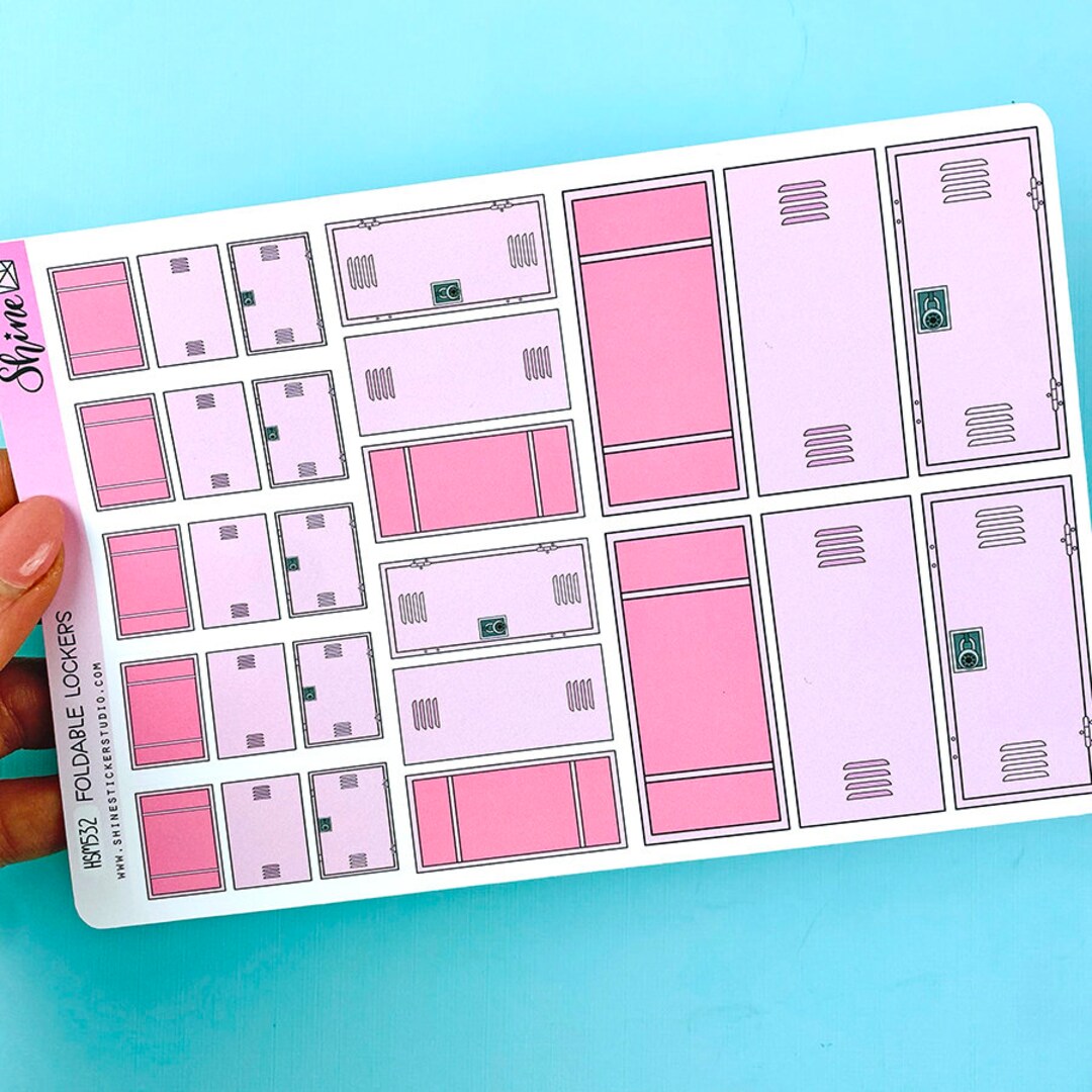Foldable Locker Stickers ECLP Happy Planner Recollections Bullet ...