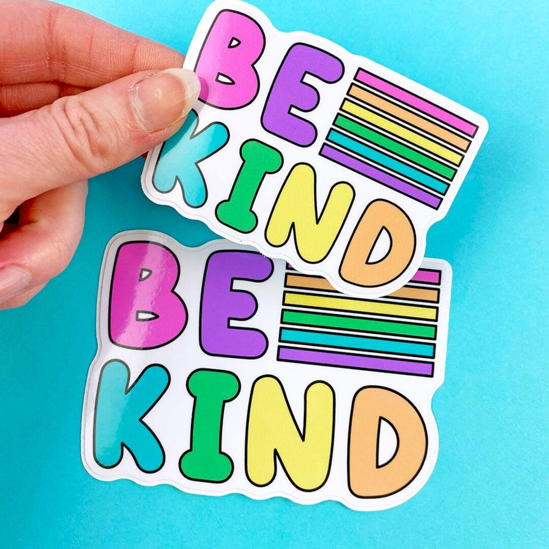 Be Kind" Vinyl Decal - 2 Sizes - Etsy