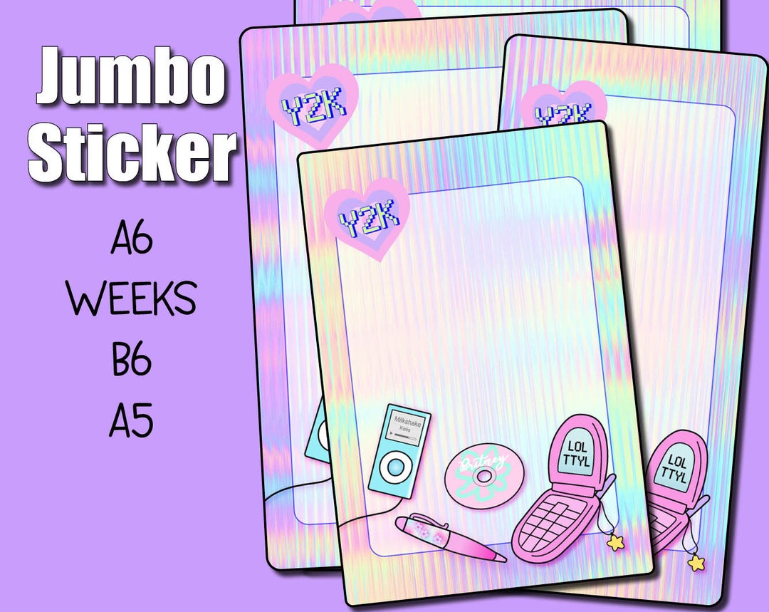 Y2K Collab With the Angel Shoppe Jumbo Sticker Bullet Journaling ...