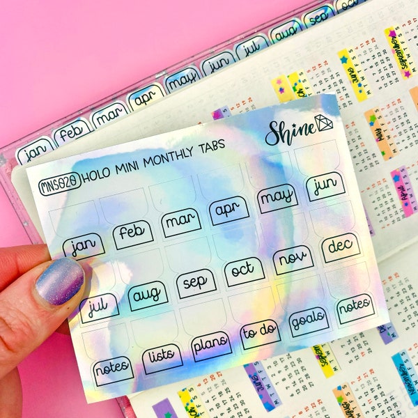 Monthly Planner Tabs - Etsy