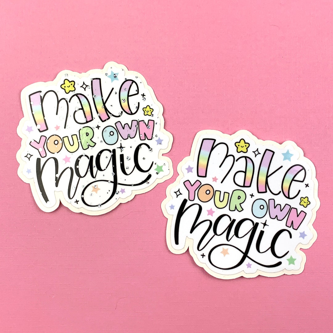Make Your Own Magic Die Cut Vinyl Decal With Clear or Sparkle Holo ...