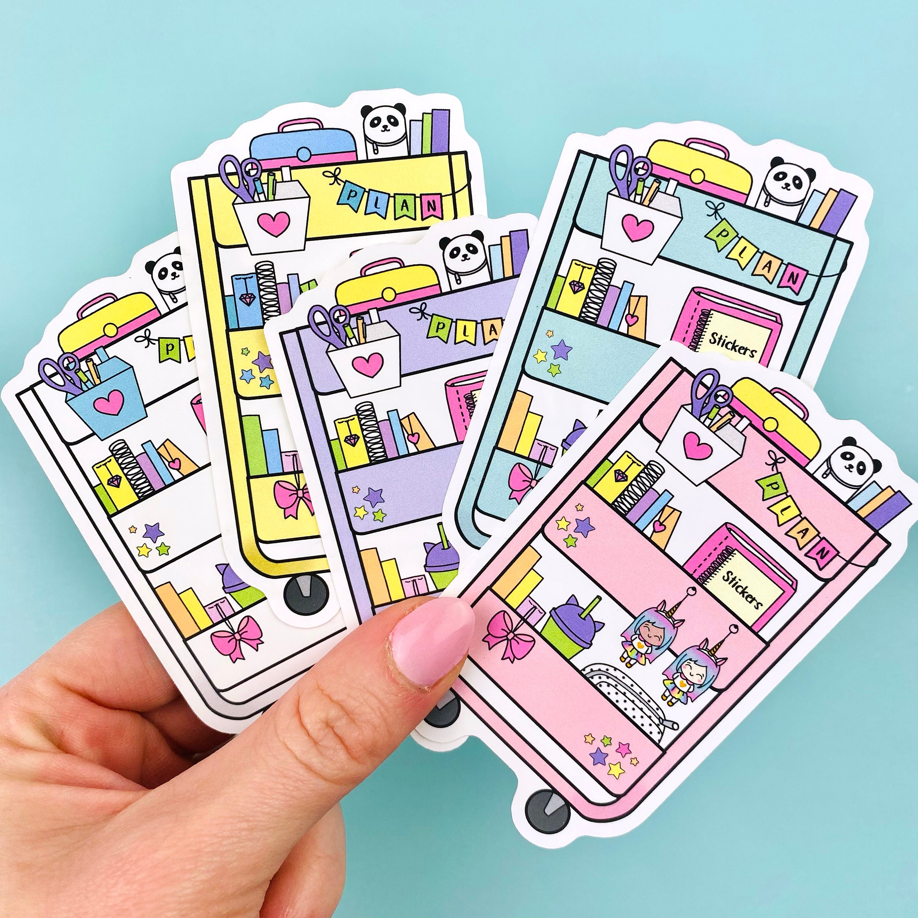 Planner Cart Sticker DIE CUT Collect Traveler's Notebook - Etsy