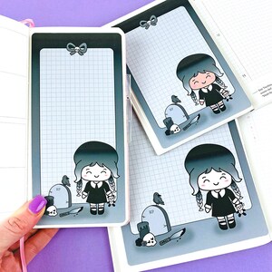 Goth Girl Jumbo Sticker Bullet Journaling Stickers Hobonichi Full Page ...