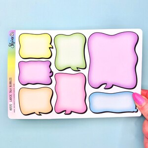 Large Talk Bubble Stickers Cartoon Speech Bubble Stickers Chat Bubble ...