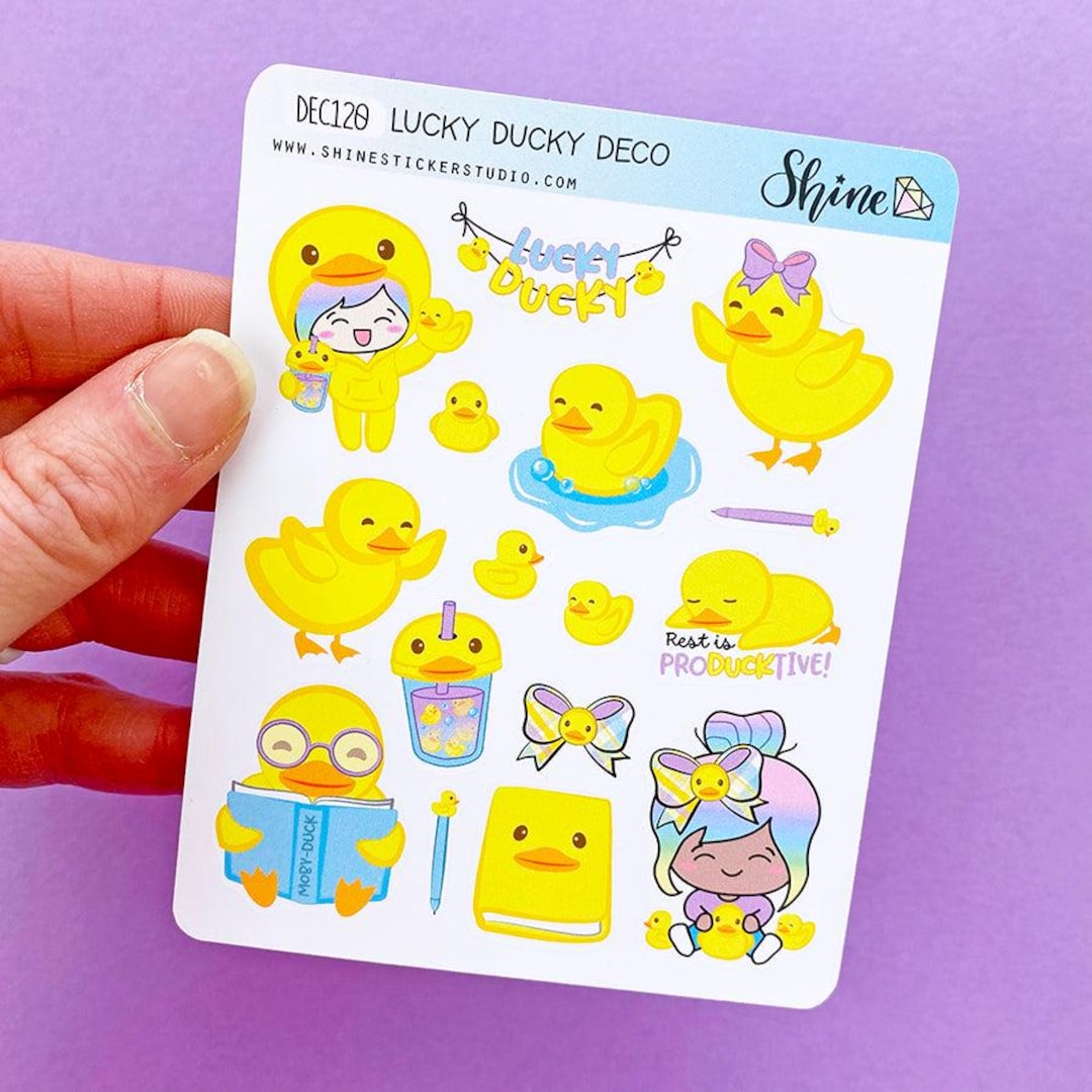 Lucky Ducky Deco Planner Stickers - Etsy