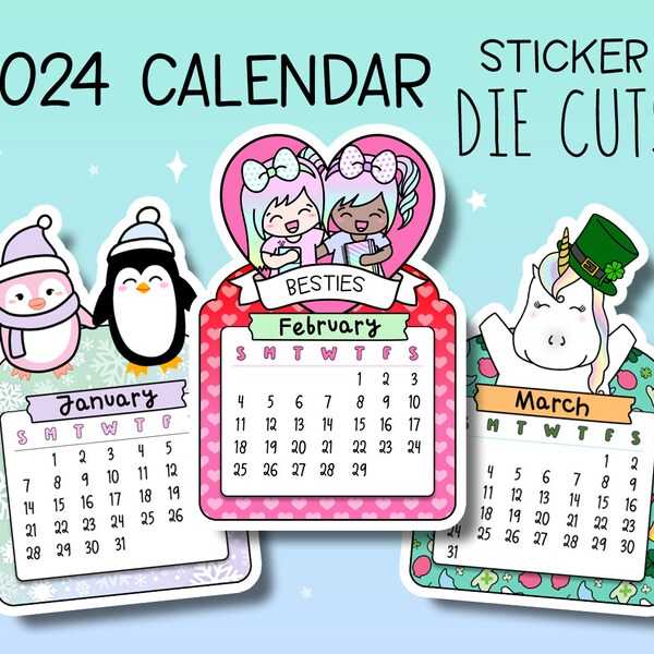 Die Cut Calendar - Etsy