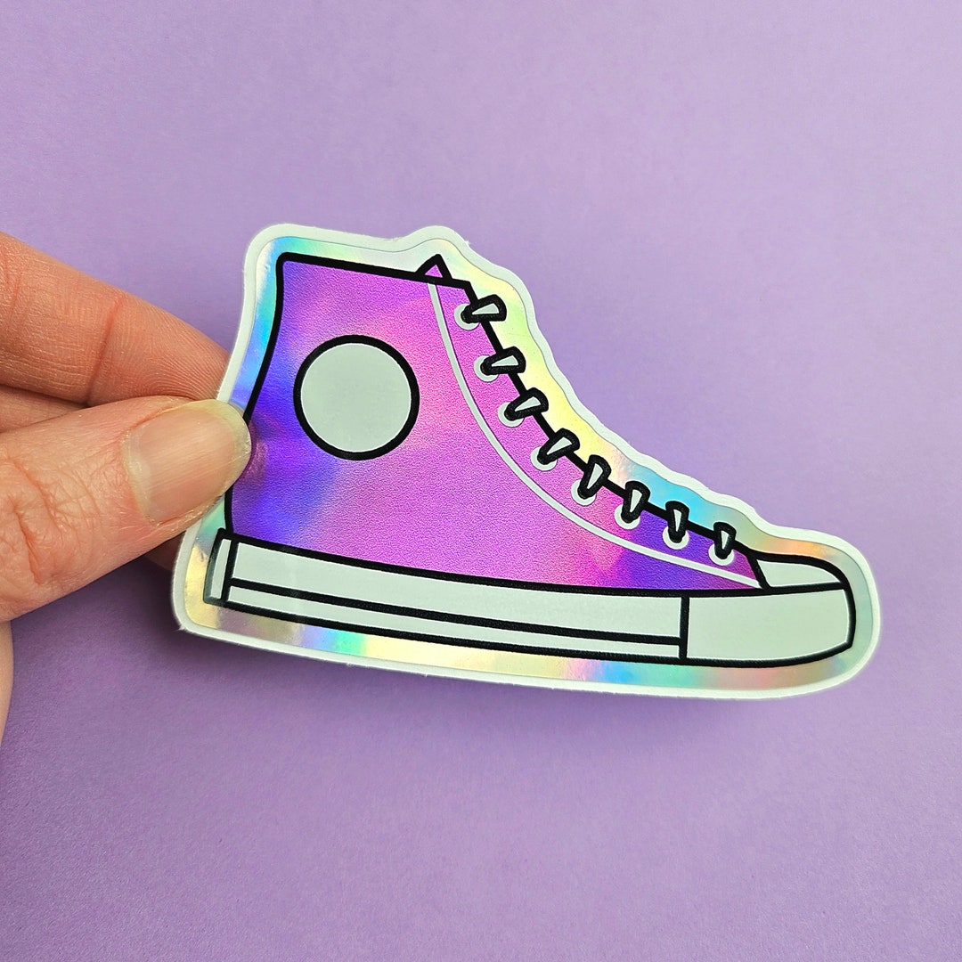 HOLOGRAPHIC Sneaker Vinyl Decal Laptop Decal Car Decal Tumbler Decal ...