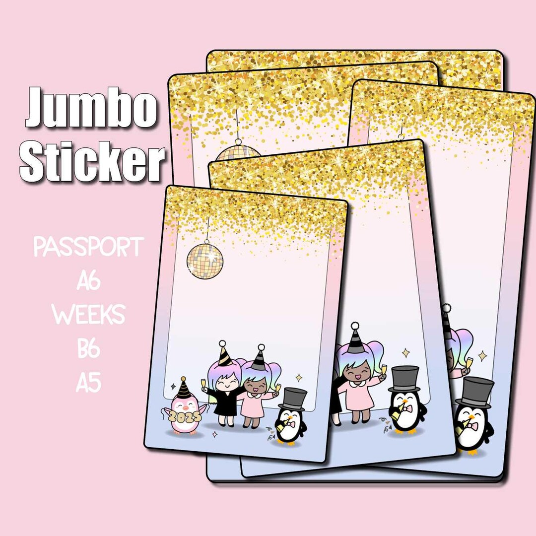 New Year's 2025 Jumbo Sticker - Etsy