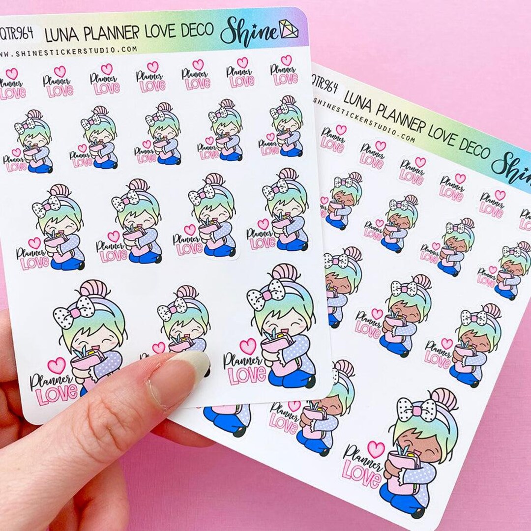 Luna Planner Love Planner Decorative Stickers - Etsy