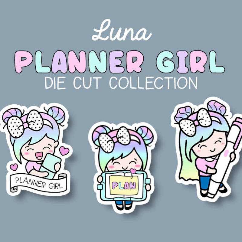 Kawaii Cute Girl Stickers - Etsy